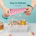 3 Pack Ice Trays for Freezer, 99 PCS Ice Cube Tray with Lid and Bin ...