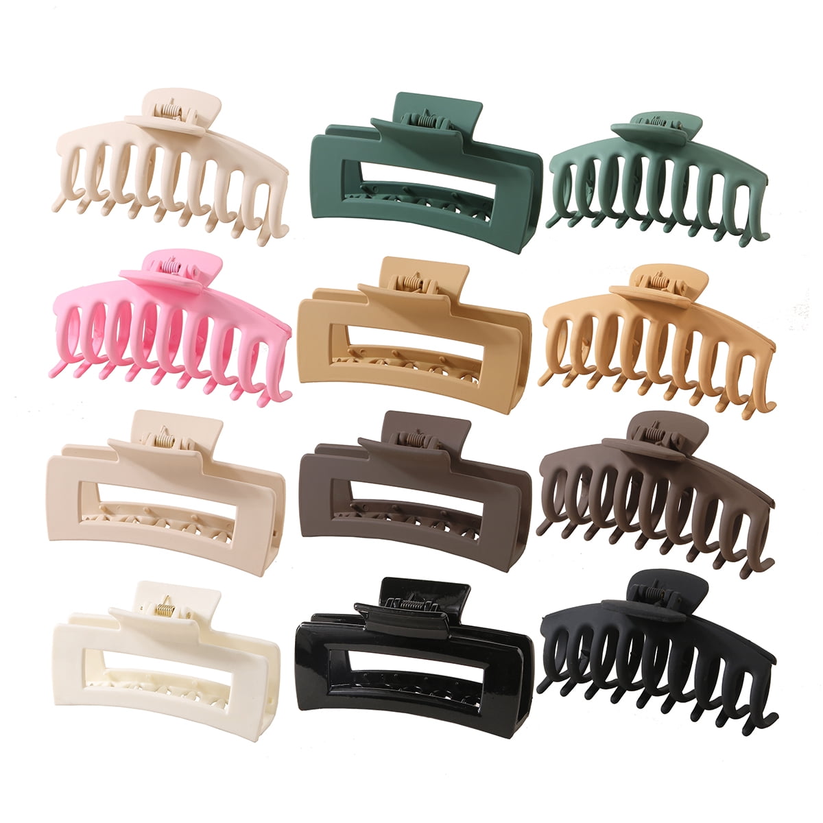 SAIDESI Hair Claw Clips for Women Thick and Thin Hair Accessories 12 ...