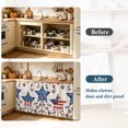 4th of July Cabinet Curtains 28"W x 51"L,Dustproof Sink Skirt Curtain ...