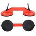 YAHHU Heavy-Duty Double Suction Cup Red Plastic Glass Puller Tile Floor ...