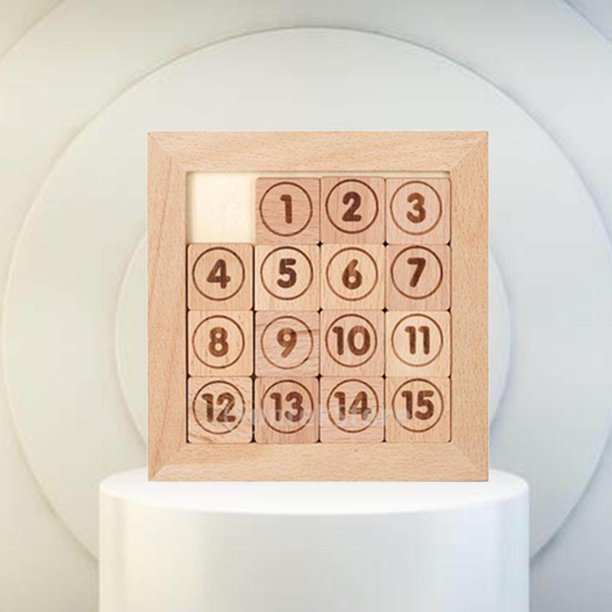 ruzhgo Kids Sliding Block Klotski Brain Teaser Wooden Puzzle Gift ...