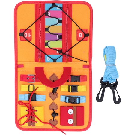 Montessori Toys Portable Multi Purpose Felt Busy Board Basic Skills ...