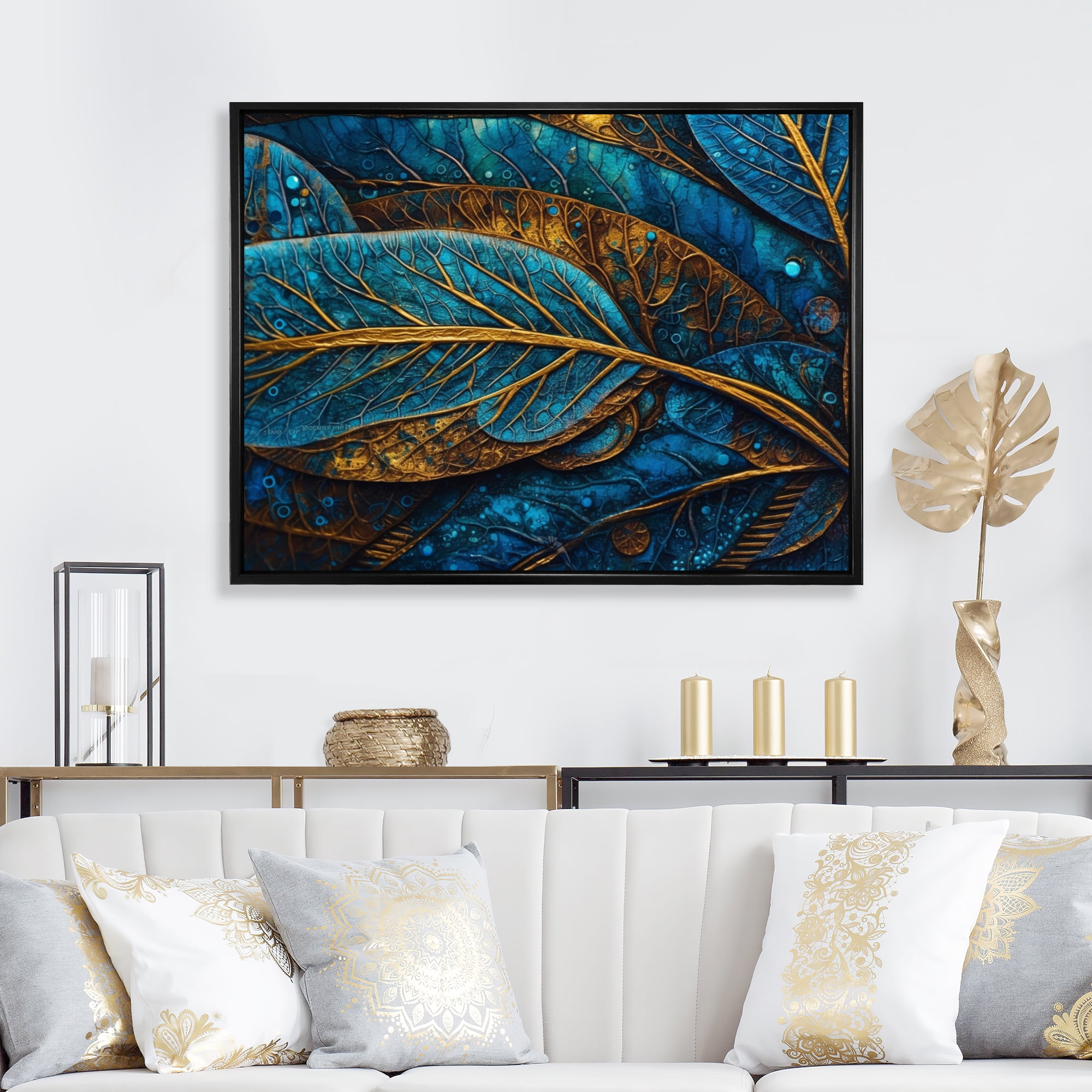 Click here for Designart Boho Feather Framed Wall Art  Melodies O... prices