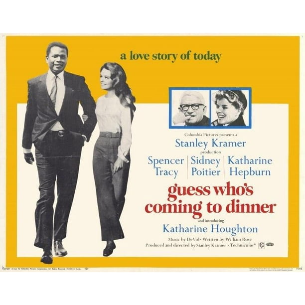 Guess Who's Coming to Dinner POSTER (22x28) (1967) (Half Sheet Style A ...