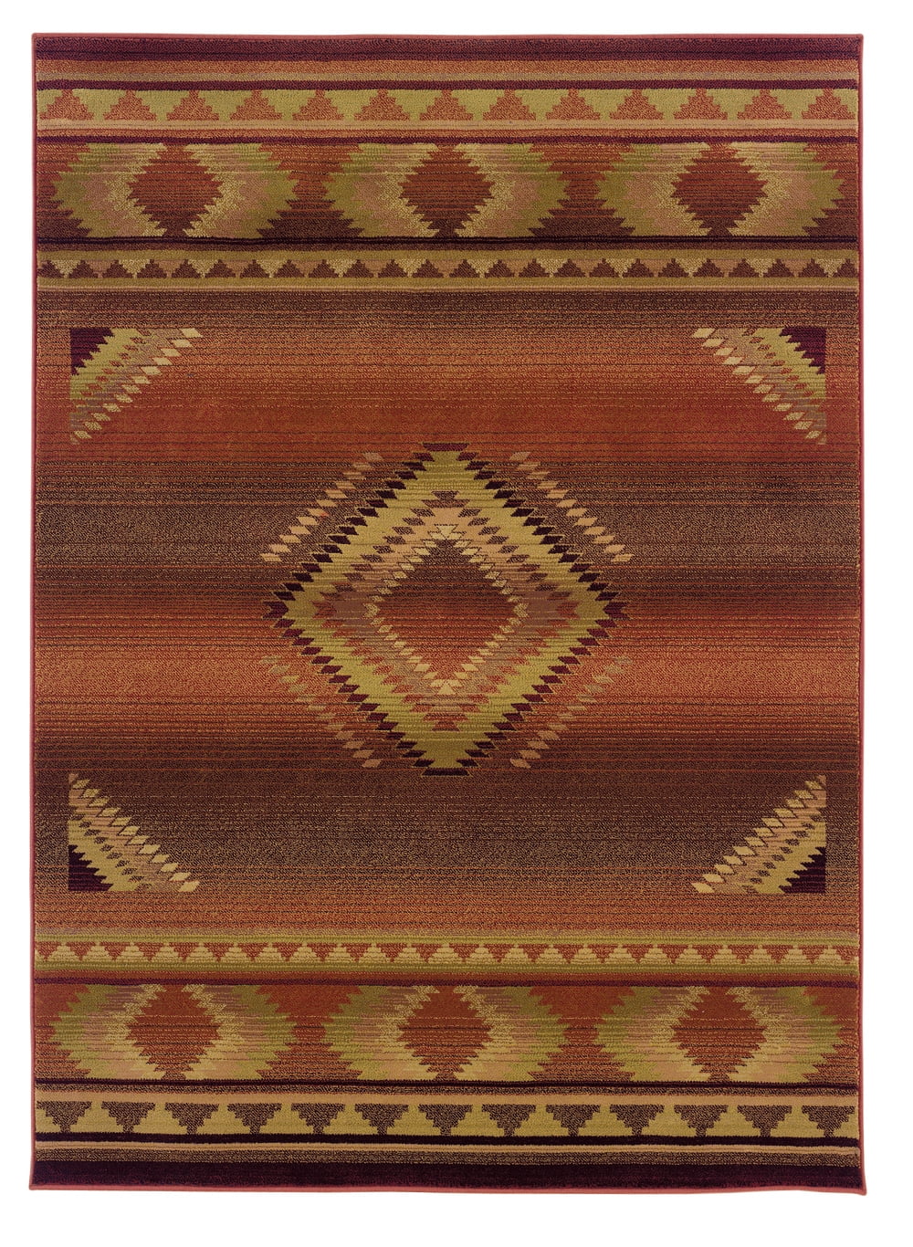 Sphinx Generations Area Rug 1506C Casual Red Southwestern 2' 7" x 9' 1 ...