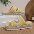 Afuyipoi Women's Flat Slide Sandals Thick Sole Plus Size Comfortable ...