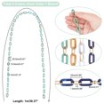 4 Strands 4 Colors Handmade Acrylic & Aluminium Cable Chains Imitation ...