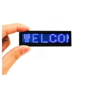 New Mini LED Digital Tag Badge Sign Programmable Rechargeable Scrolling ...