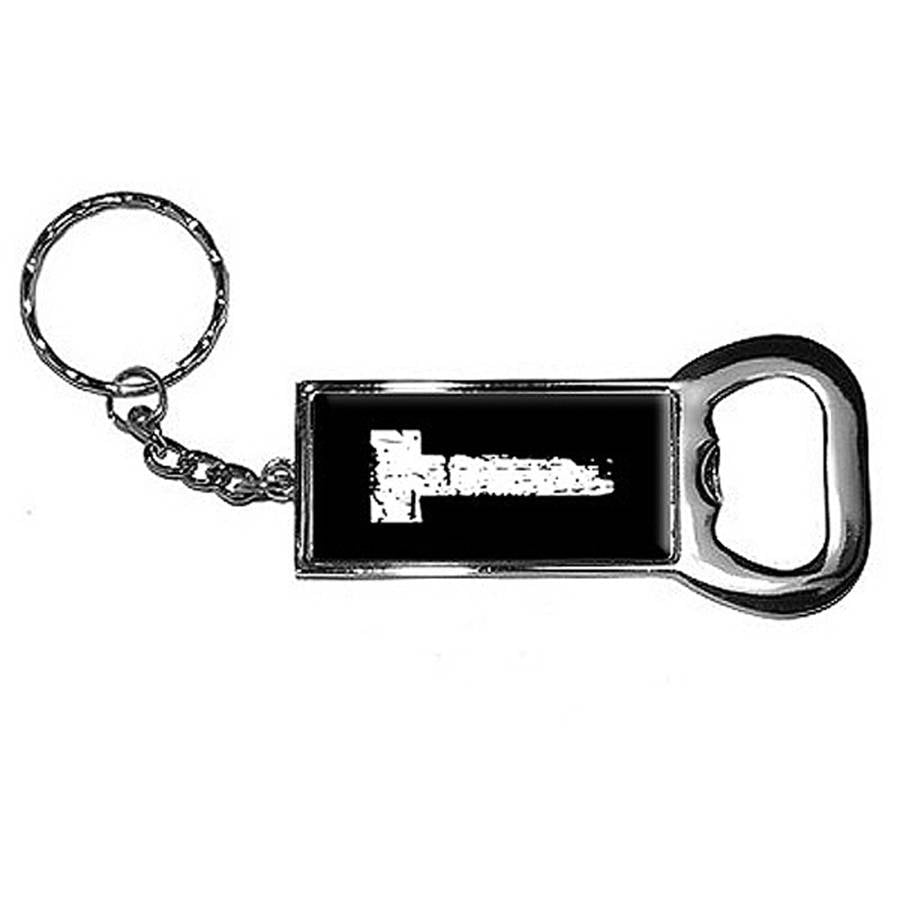 Letter Initial T Keychain Key Chain Ring Bottle Bottlecap Opener ...