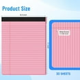 5pcs Legal Pads 8.5 x 11, Notepads 8.5 x 11 Inch,30 Sheets/Pack, Color ...