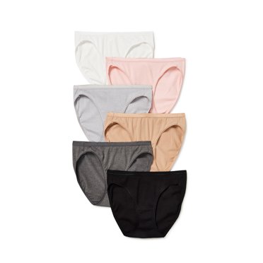 Balanced Tech Women's Seamless Bikini Panties 6-Pack Assorted - Walmart.com