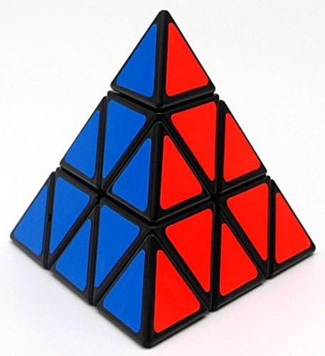 YJ Pyramid Speed Cube 3X3 Triángulo Magic Cube Puzzle Juguete Negro ...