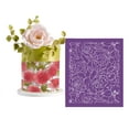 T-HOTLYST Cake Mesh Stencil Lace Flower Grass Fabric Cake Stencil ...