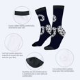 Four Seasons Universal Socks - 2 Pairs of Unisex Trendy Socks with Navy ...