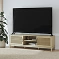 Mainstays Cane TV Stand for TVs up to 85", Spring Pine - Walmart.com