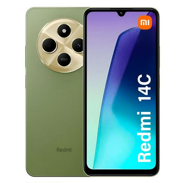 Smartphone Xiaomi Redmi 14C Dual sim 128gb 6ram Verde Salvia Nuevo Libedo | Bodega Aurrera en línea