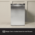Magic Chef 3 Cubic Foot Upright Freezer, Stainless Steel, Right Opening ...