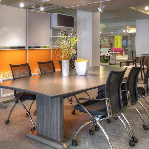 8 Foot - 16 Foot Modern Conference Table & Chairs Set for Meeting ...