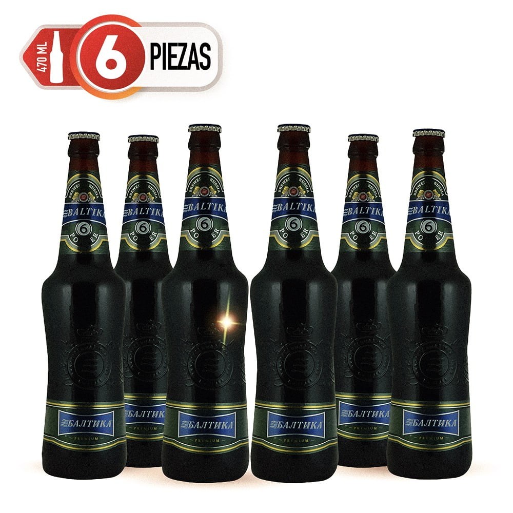 Six Pack Cerveza Baltika #6 470ml C/u Baltika Porter | Walmart en línea
