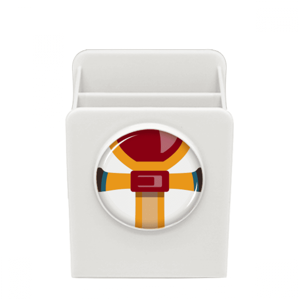 Egypt Red Yellow Blue Scepter Desk Pencil Holder Cup Pen Organizer ...