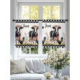Farm Cow Chicken Sheer Curtains for Living Room Bedroom Country Animals ...