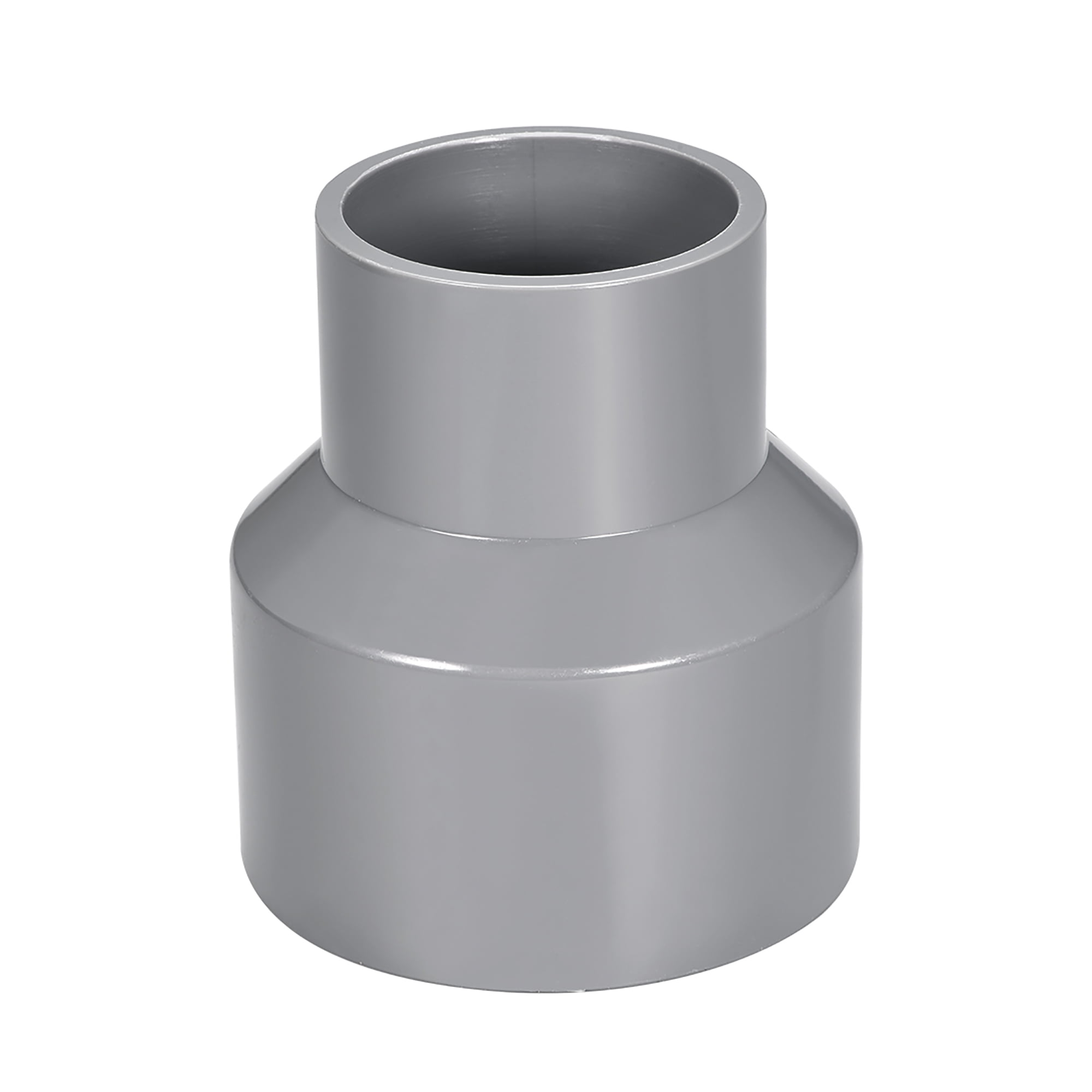 Unique Bargains PVC DWV Reducing Coupling Schedule 40 Gray 1 1 2 inch X