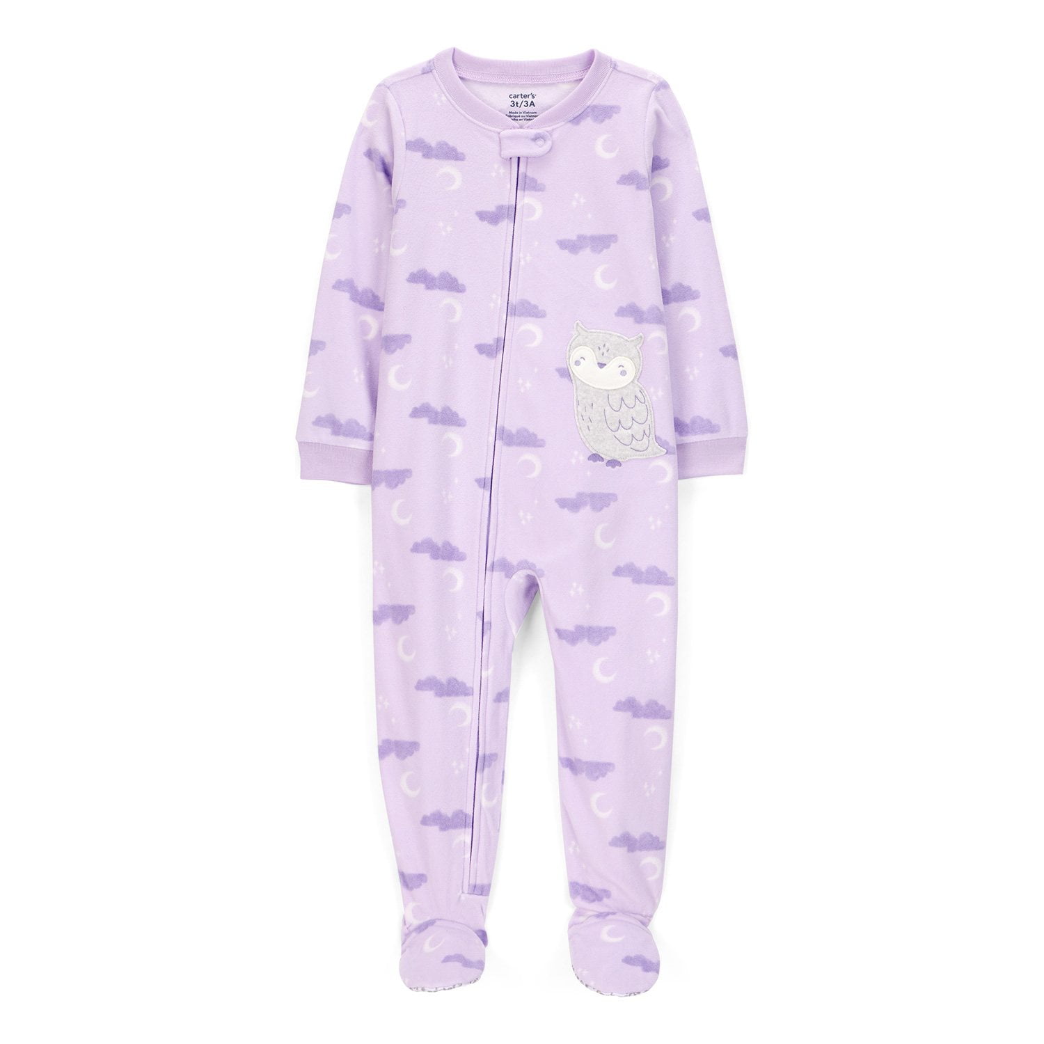 Carter's Infant & Toddler Girls Fleece Footie Pajama - Samsclub.com