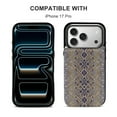 Abstract Ikat Textile Pattern Design Leather Wallet Case for iPhone 16 ...