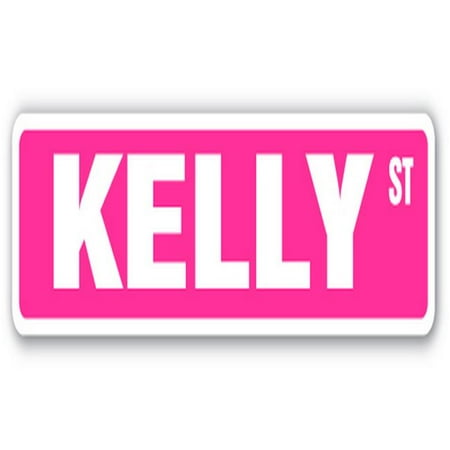 SignMission SS-624-KELLY 24 in. Kelly Street Childrens Name Room Sign ...