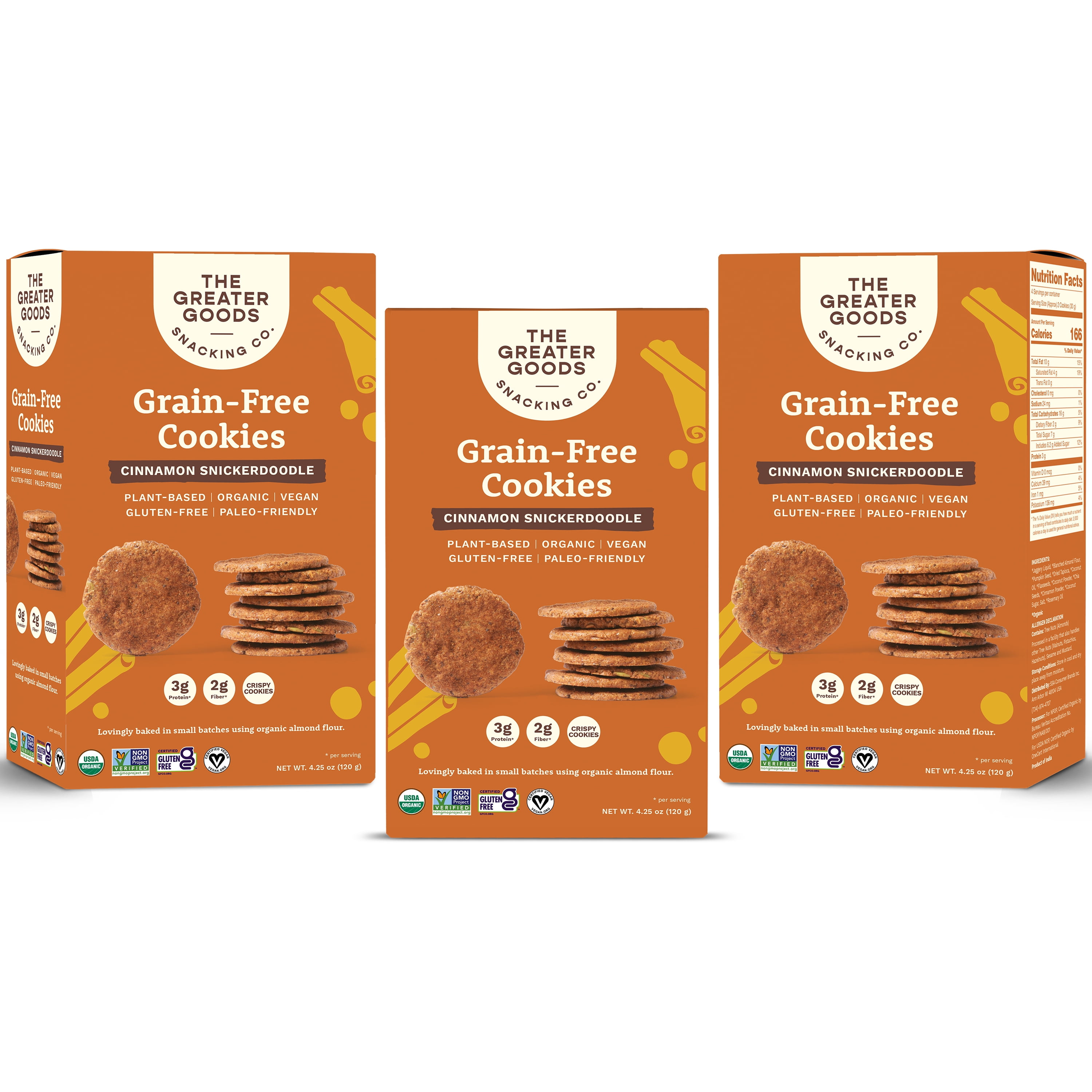 The Greater Goods Snacking Co., Gluten Free Cinnamon Snickerdoodle ...