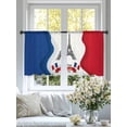 Bastille Day Sheer Curtains for Living Room Bedroom July 14 Red Blue ...