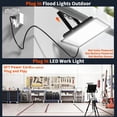 50 outdoor floodlights, 7000 lumens brightness work light with 6 feet ...