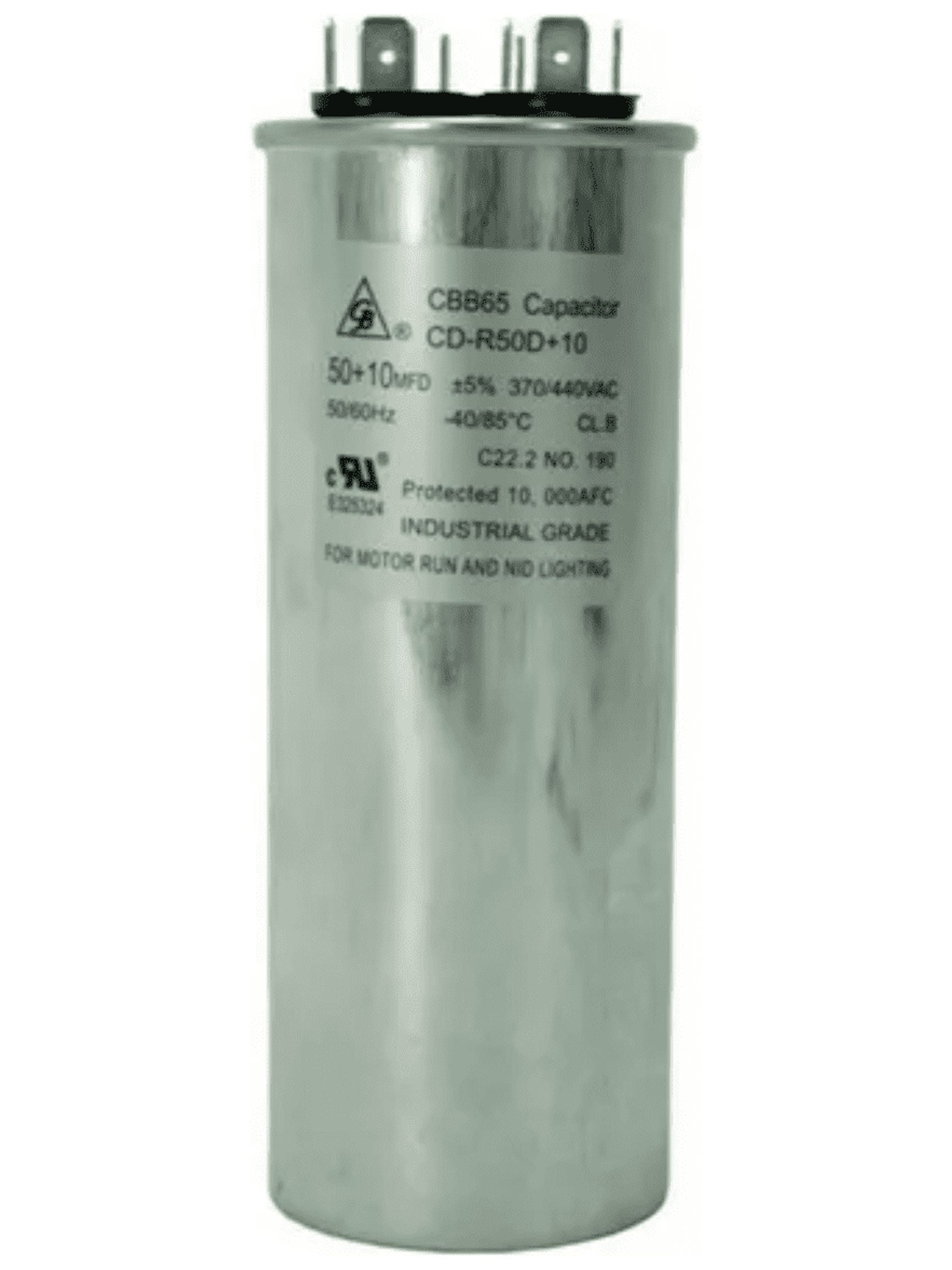 Capacitor Para Minisplit De Trabajo, 50 + 10 Mfd, 370-440vac | Walmart ...