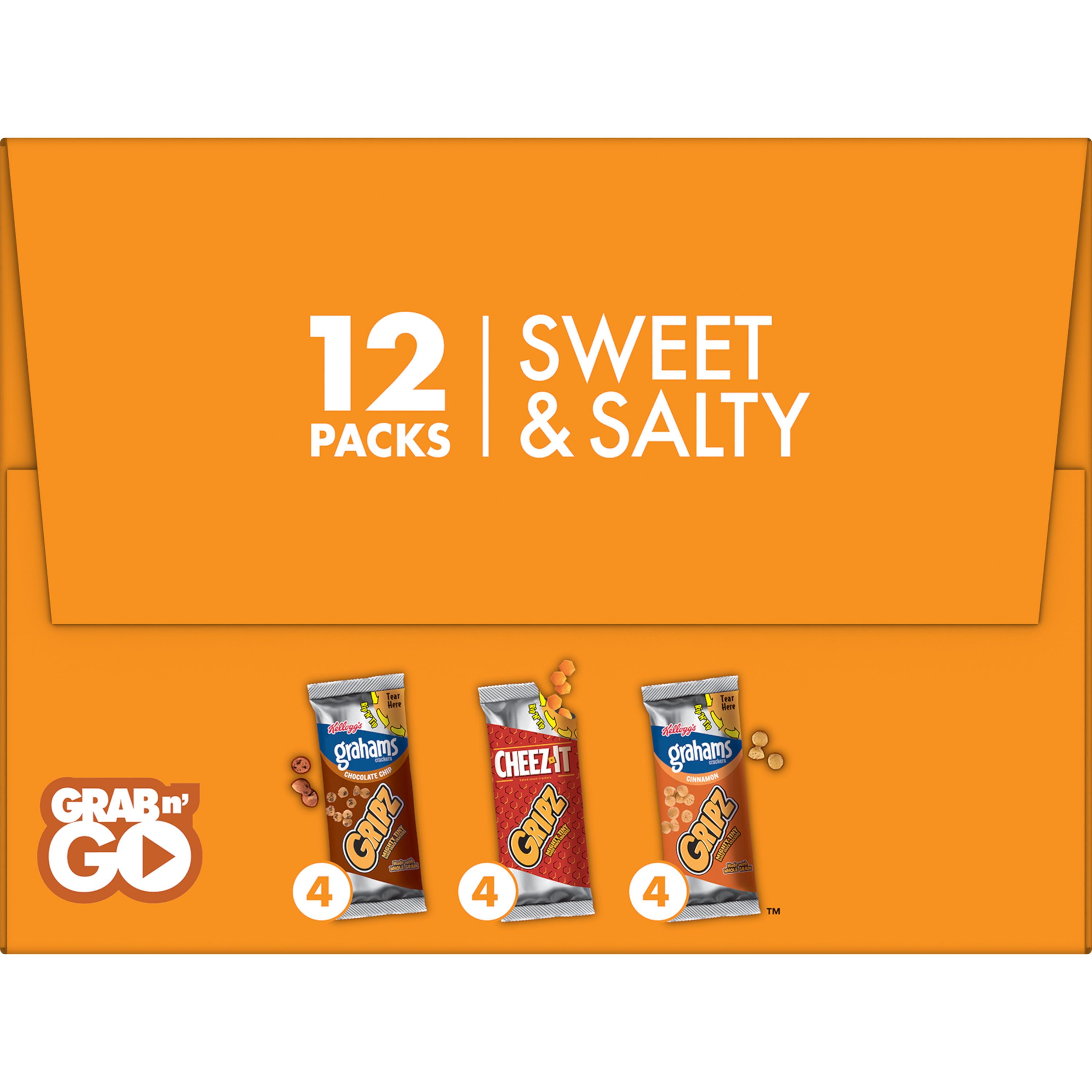 Buy Kellogg's Gripz Tiny Baked Snack Crackers, Variety Pack, 12 Ct, 11 ...