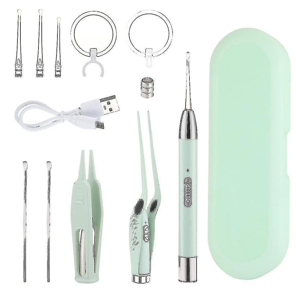 3pcs Luminous Earpick Set Led Light Luminous Ear Spoon Rechargeable Ear ...