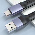 Flexible Short USB 3.2 A C Cable 240W Rapid Charging 40Gbps Transfer ...