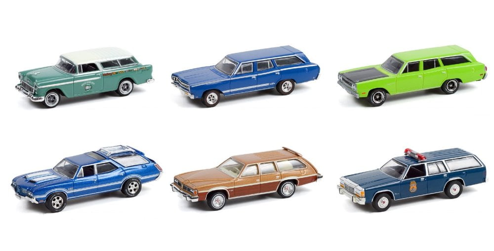 Greenlight Estate Wagons Series 7 Diecast Car Set - Box of 6 assorted 1 ...
