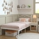 Garmic Twin Bed Frame for Girls Kids Metal Platform Bed Frame with ...