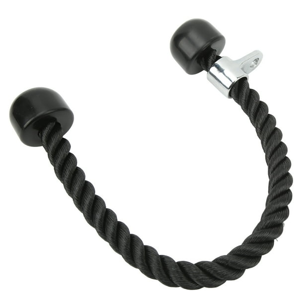 Biceps Pull Down Rope, Double Headed Nylon Rubber Steel Buckle Triceps ...