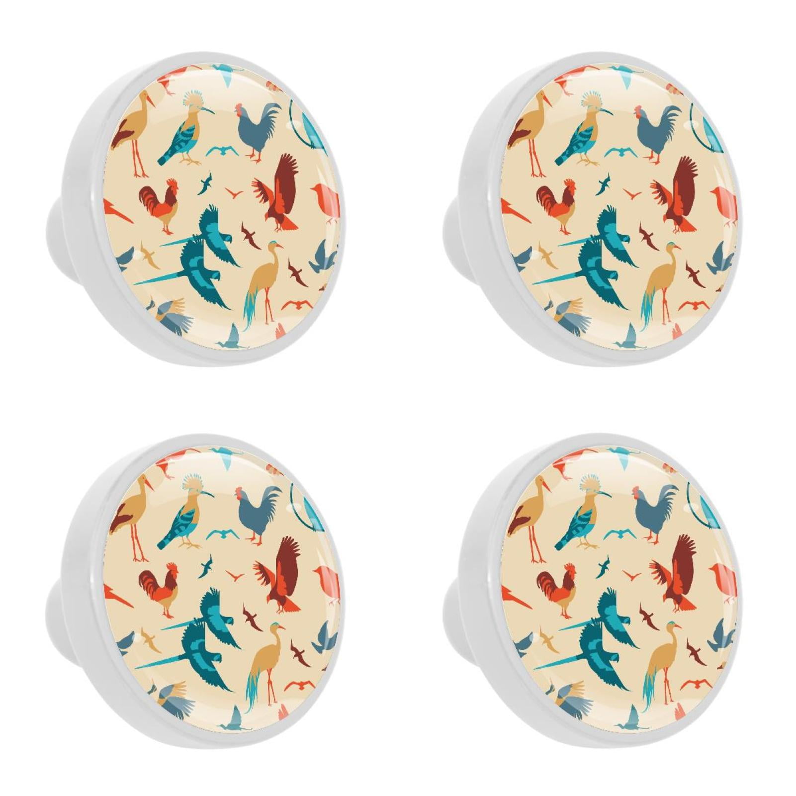 4 Pcs Animals Birds Knobs for Kitchen Cabinet Cupboard Dresser Bookcase ...