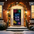 BAOPAI Happy New Year Door Cover Decorations Tapestry Easy Install ...