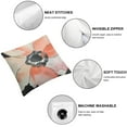 COMIO Watercolor Flower Salmon Peach Floral Pillow Cover Decorative ...