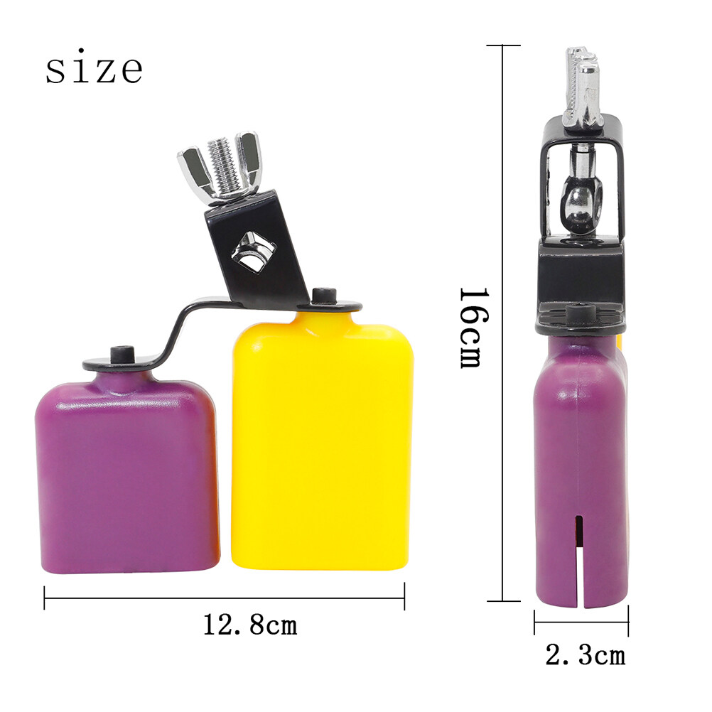 Drum Set Cowbell Accessory Percussion Block Drum High Low Tone Cowbell ...