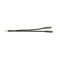 TRRS Headphone Splitter 3.5mm Jack 4-Pole Male to Dual Female Headset ...
