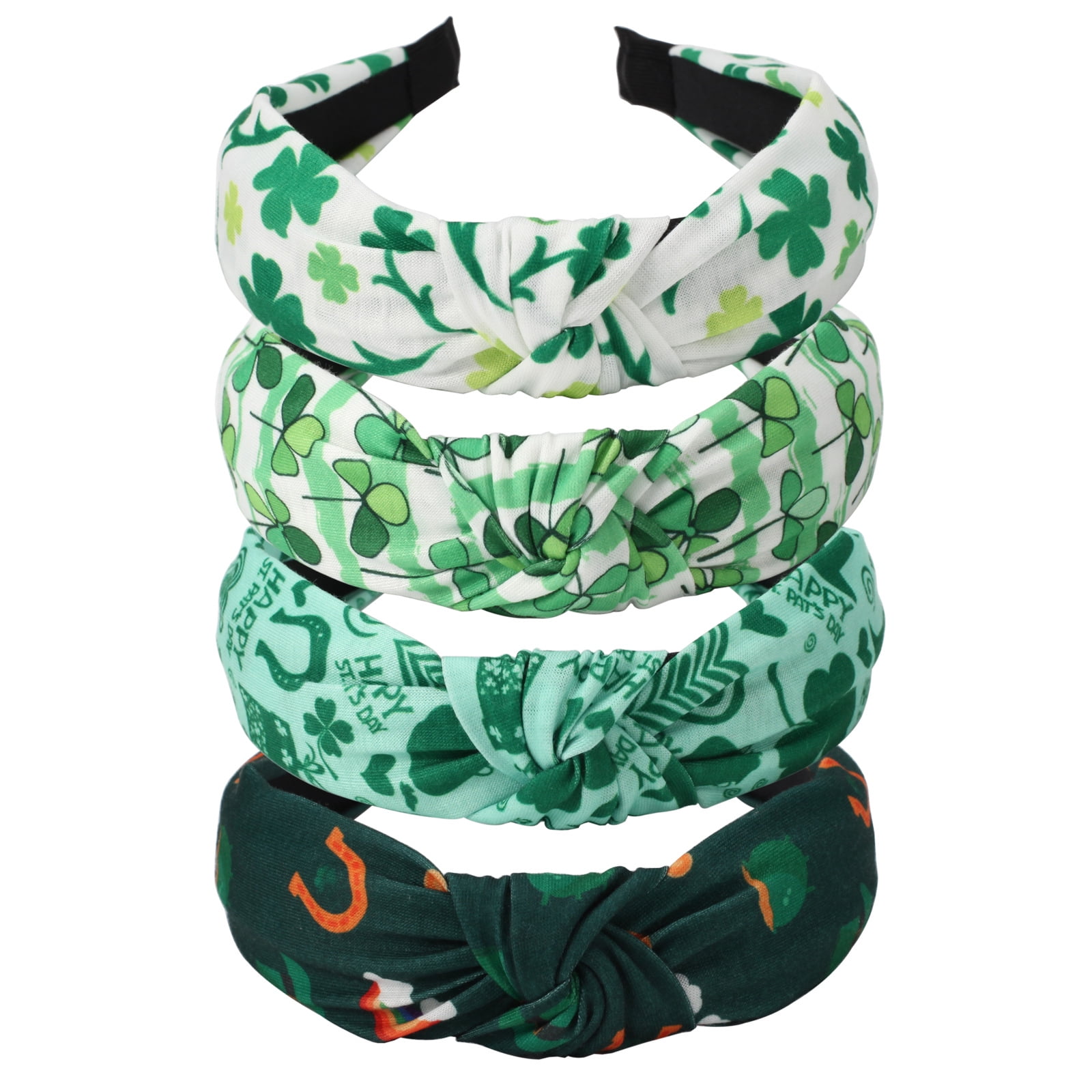4pcs St. Patrick's Day Headbands for Women Girls Cute Love Green ...