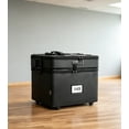 Rolling File Box, Fireproof Document Box with Wheels, Multi-Layer Water ...