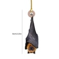 Agiufgs Black Bat Ornament 3.15 in Acrylic Hanging, Ready to Hang ...