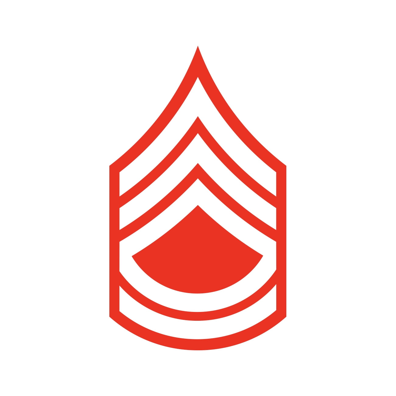 E-7 Sergeant First Class Rank Sticker Decal Die Cut - Self Adhesive ...
