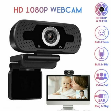 Full HD webcam 1080P computer PC / laptop camera with microphone video ...