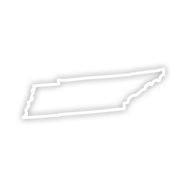 Tennessee Outline Sticker Decal Die Cut - Self Adhesive Vinyl - Weatherproof - Made in USA ...